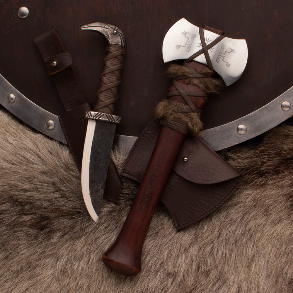 Windlass Steelcrafts Asgard Creations Axe & Knife Boxed Set