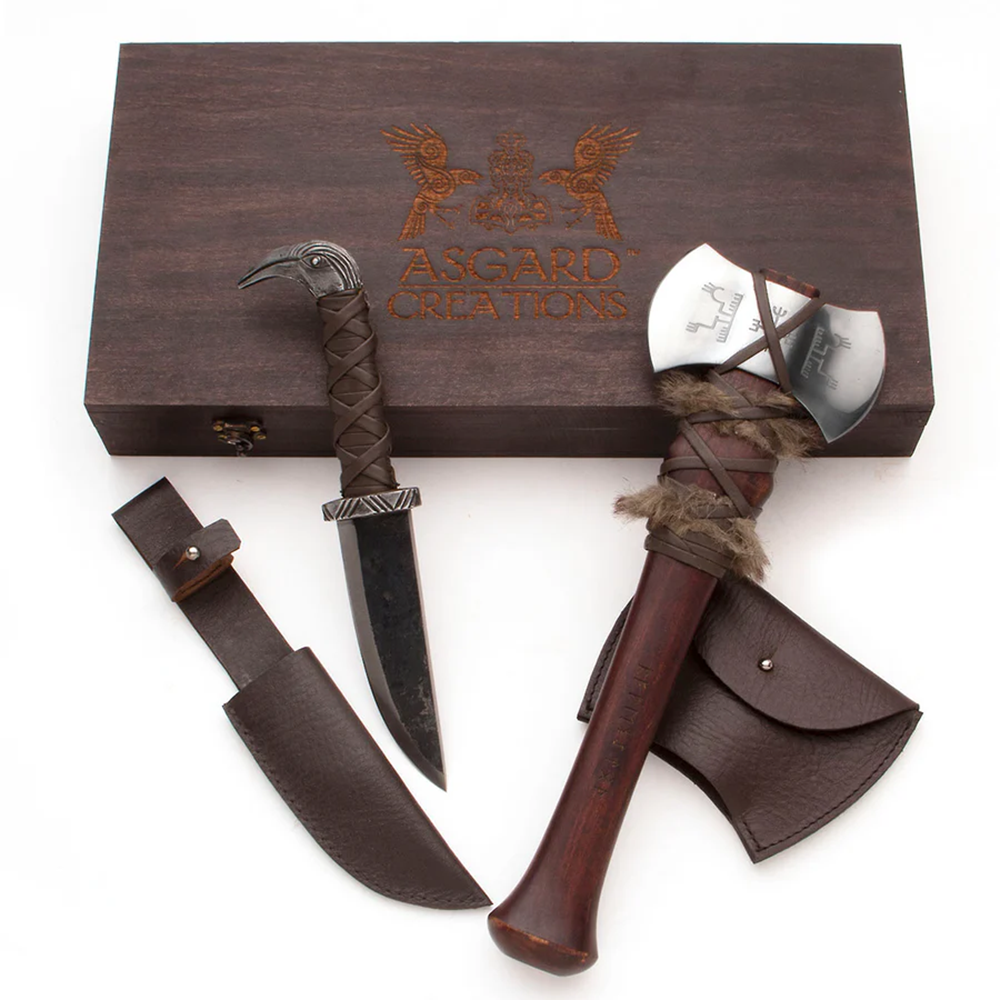 Windlass Steelcrafts Asgard Creations Axe & Knife Boxed Set