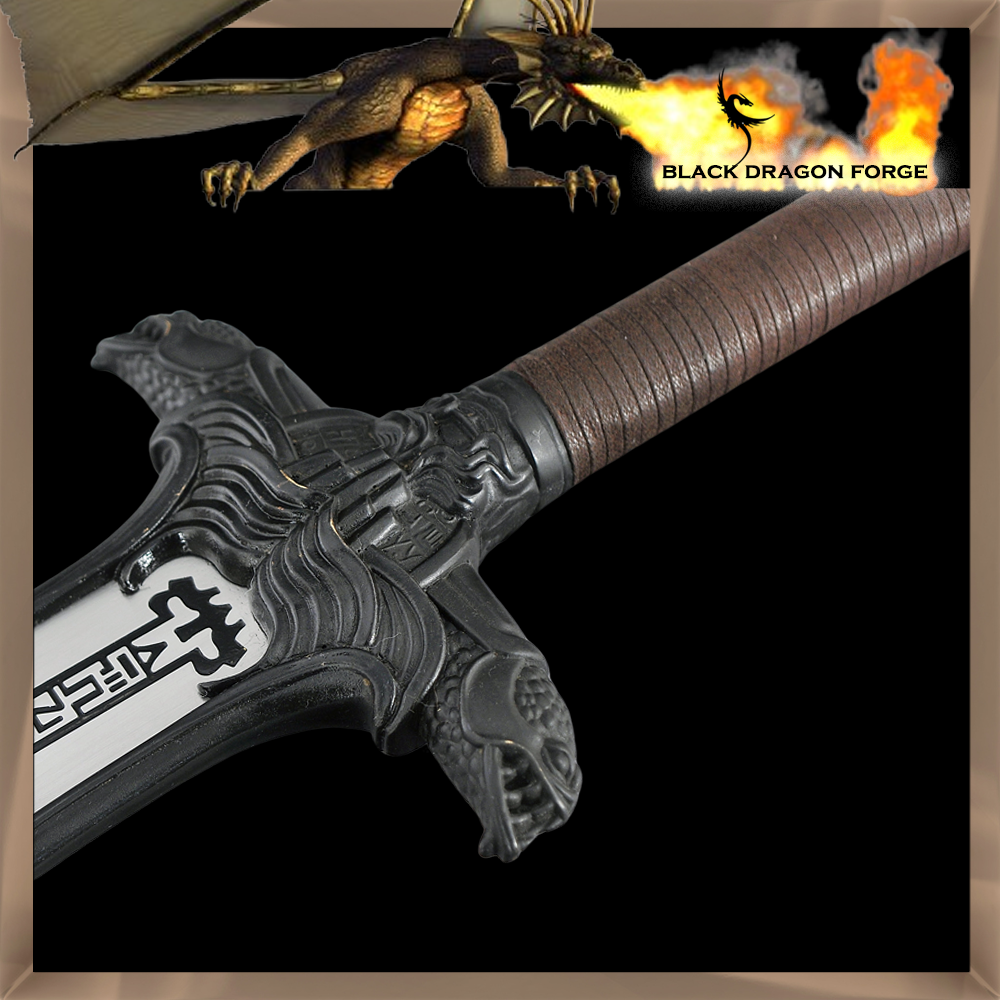 SBG Black Dragon Forge Atlantean Barbarian Sword with scabbardd