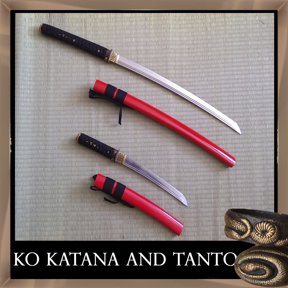 SBG Red Belly Black Snakes - Ko Katana and Tanto Set
