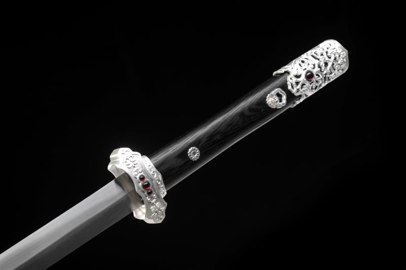 65MN Spring Steel Tang Dynasty Two Handed Silver Jian