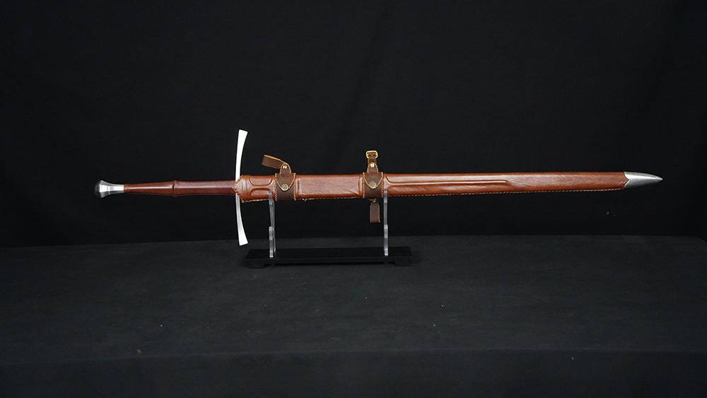 Swordier Type XVIa Longsword with Genuine Rich Brown Leather Scabbardword