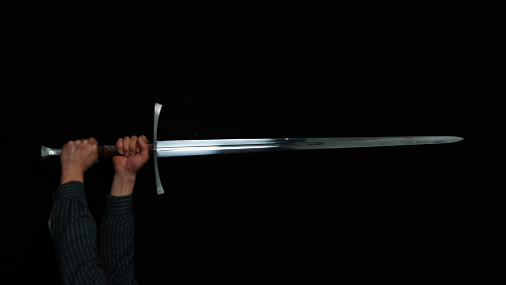 Swordier Type XVIa Longsword with Genuine Rich Brown Leather Scabbardword