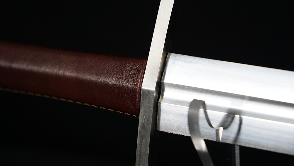 Swordier Type XVIa Longsword with Genuine Rich Brown Leather Scabbardword