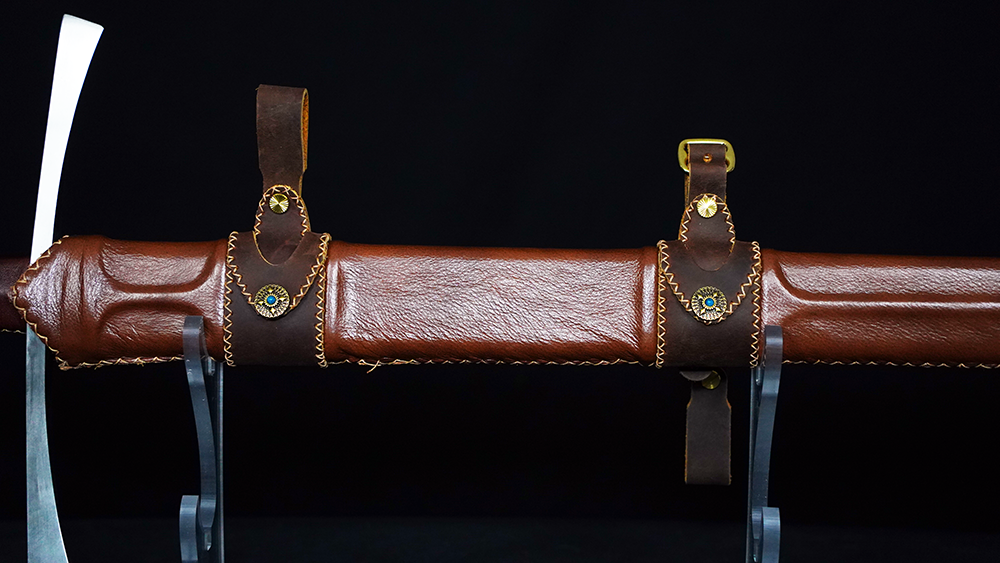 Swordier Type XVIa Longsword with Genuine Rich Brown Leather Scabbardword