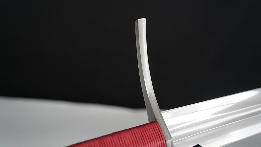 Swordier Damascus Longsword with Oxblood Red Handle and Genuine Leather ...