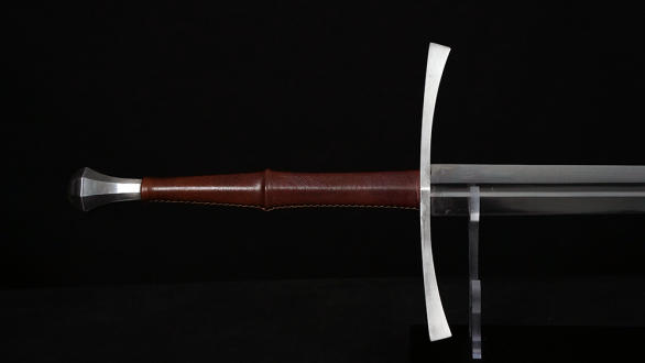 Swordier Type XVIa Longsword with Genuine Rich Brown Leather Scabbardword