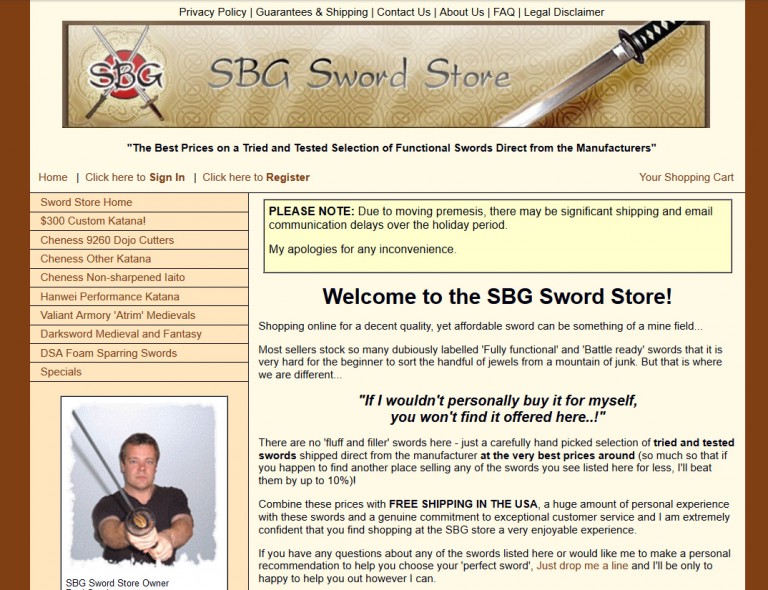 March 2016 – SBG Sword Store Blog